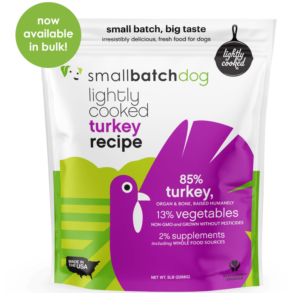 Smallbatch Lightly Cooked Turkey for Dogs - Whiskers Holistic Petcare