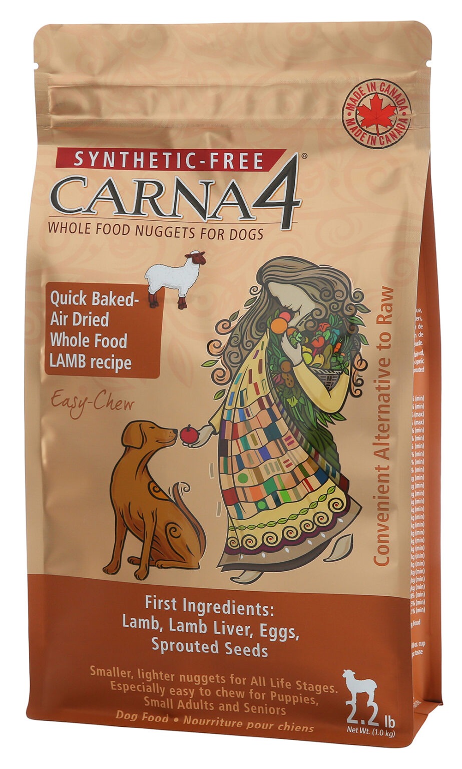 Carna4 Air-Dried "Easy Chew" Lamb for Dogs